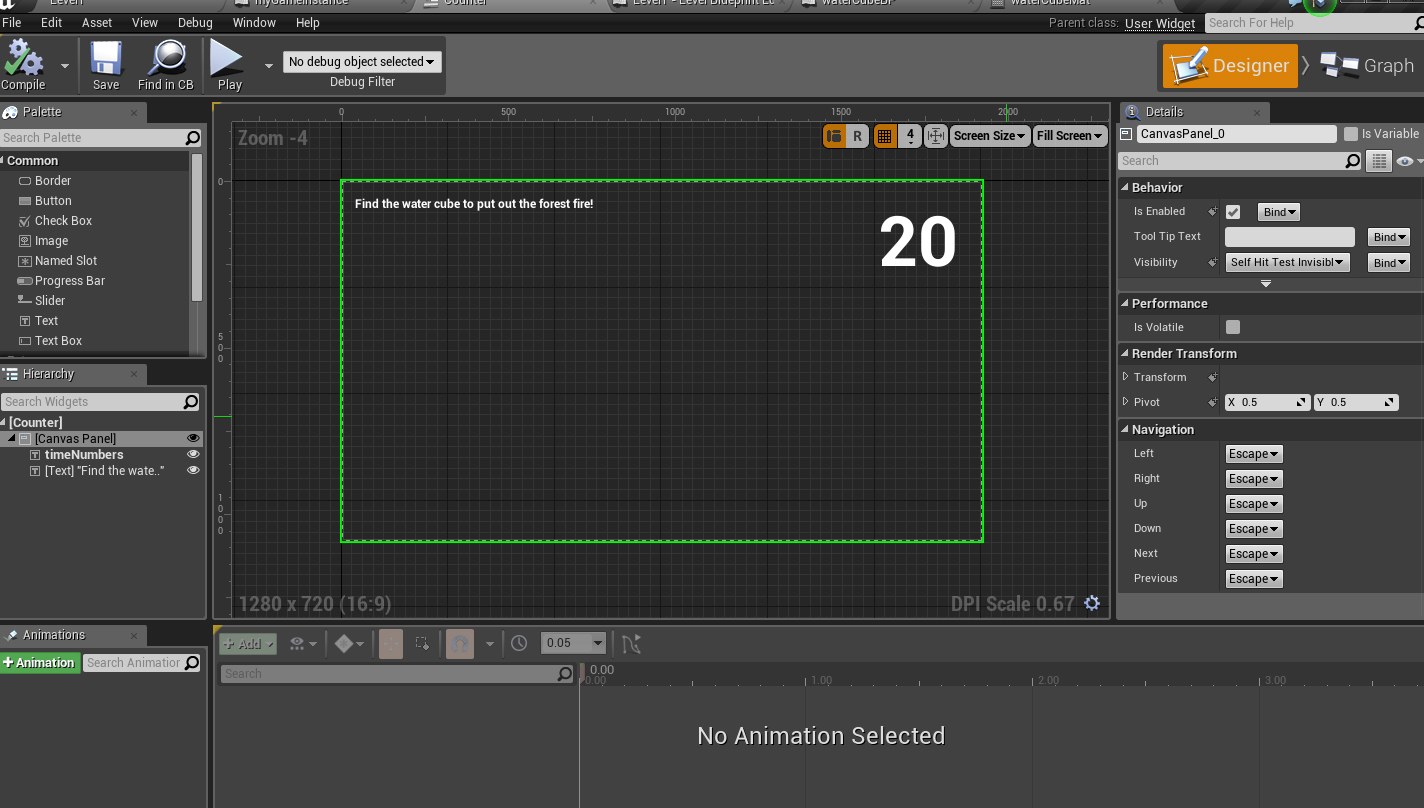 Some things to do with the counter – game design class examples
